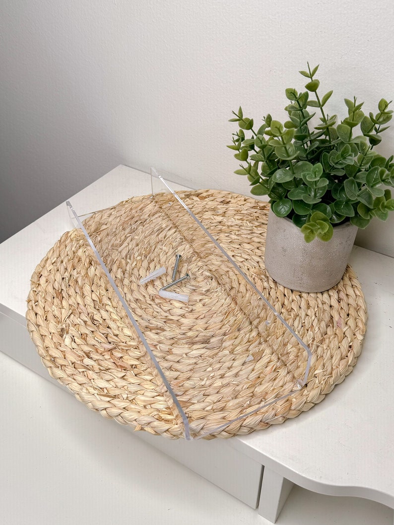 Clear Acrylic Shelf | Home Decor | Bathroom Storage Shelf | Bookshelf ...