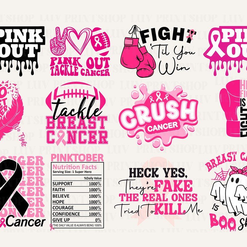 Breast Cancer Svg - Etsy