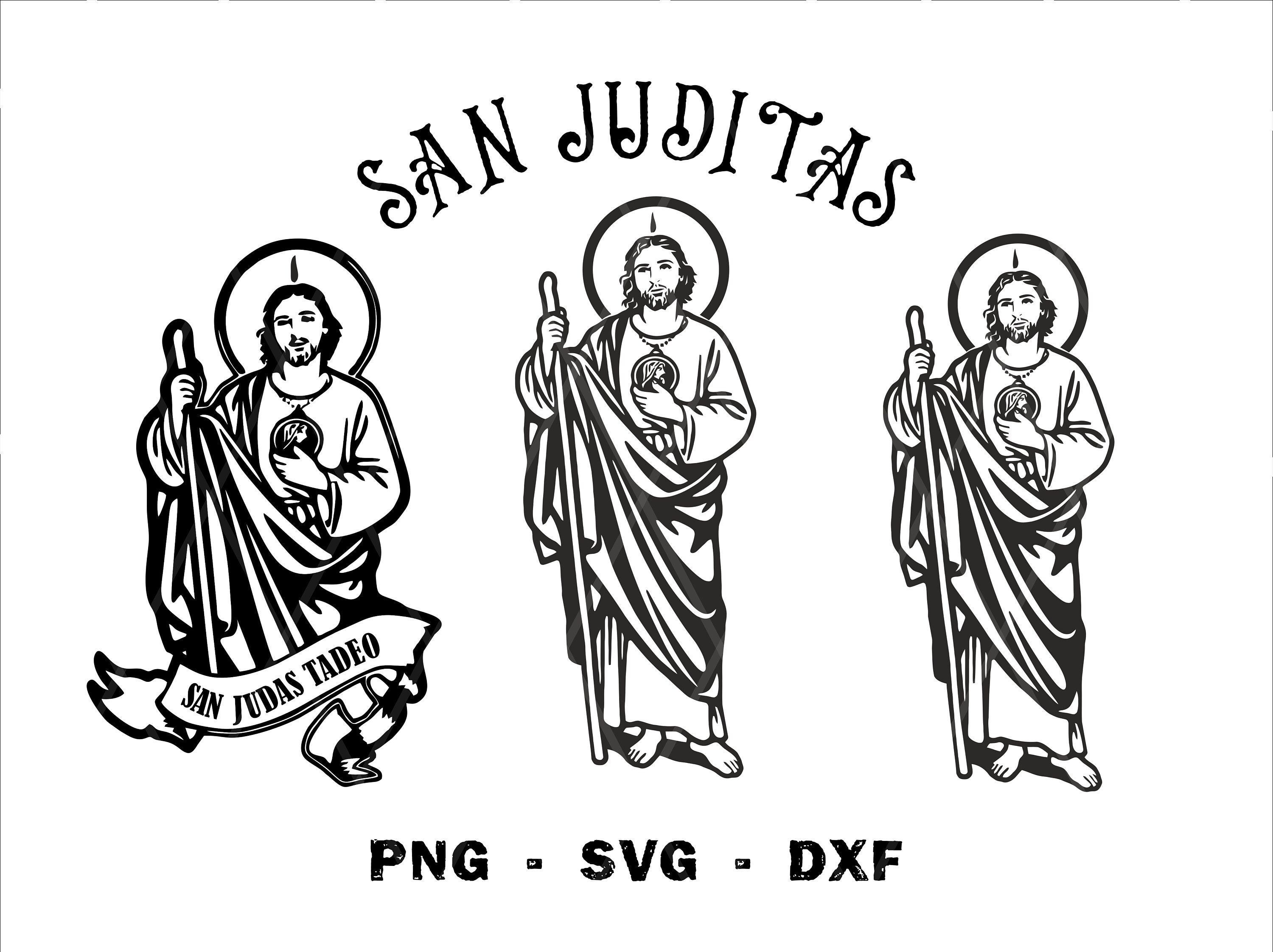 Paquete San Judas Tadeo SVG, oración svg, religión svg, Clipart, Cricut, Silueta, Jesús Cortar ...