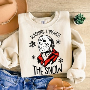 Slashing Through the Snow Png Svg, Horror Christmas Svg, Cricut, Png ...