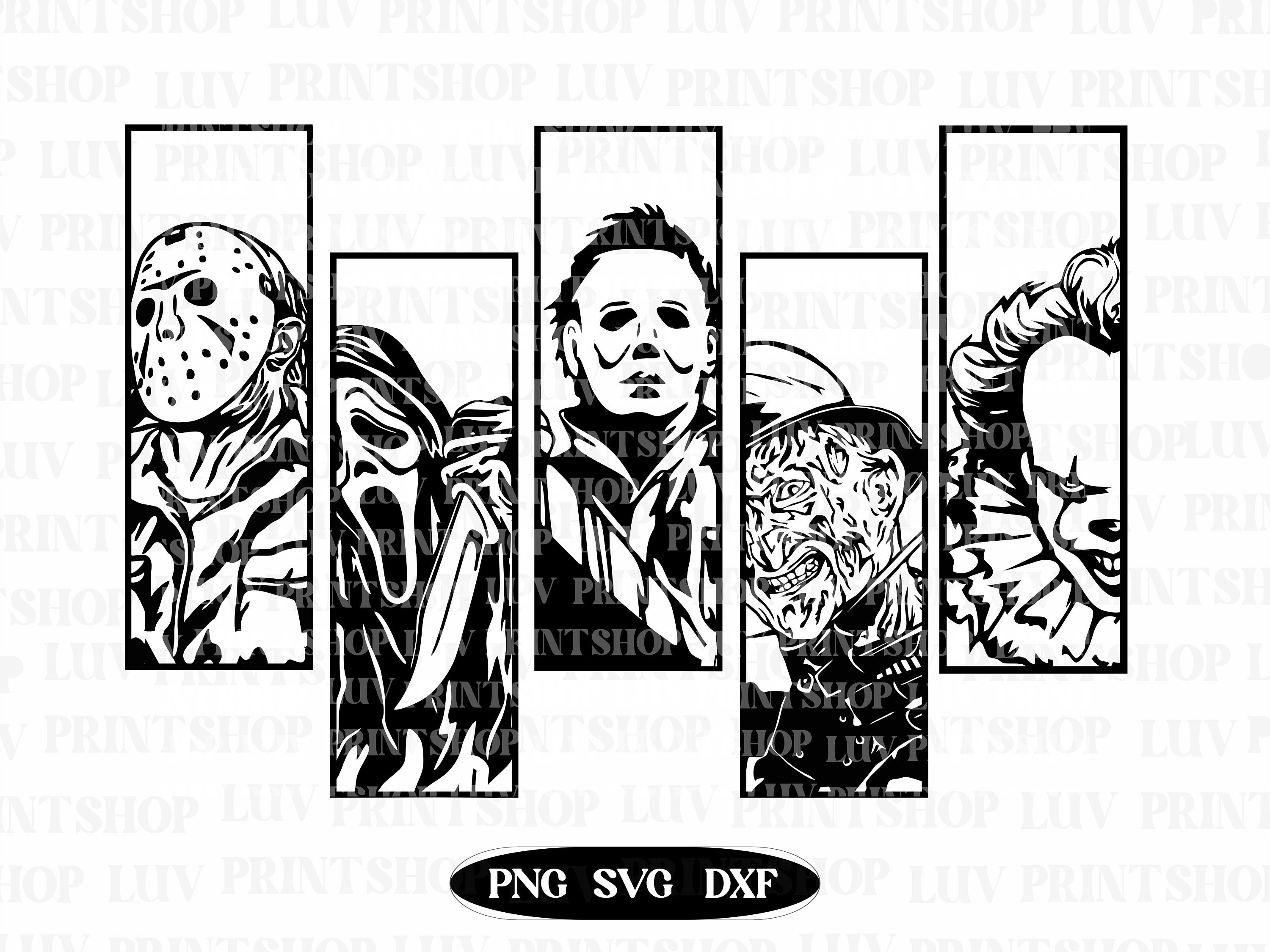 Halloween Horror Movie Killers SVG, Halloween Horror Friends Svg ...