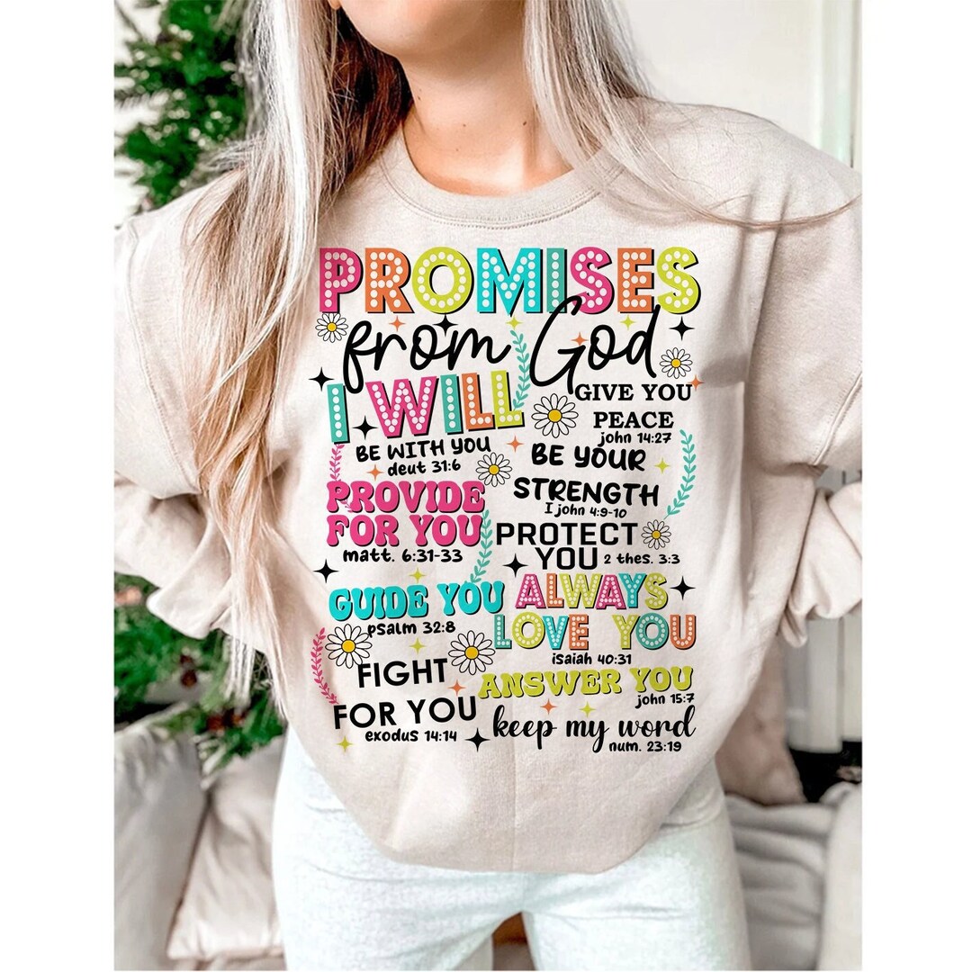 Promises From God Png Svg, Faith Svg, Bible Verse Svg, Jesus Christian ...