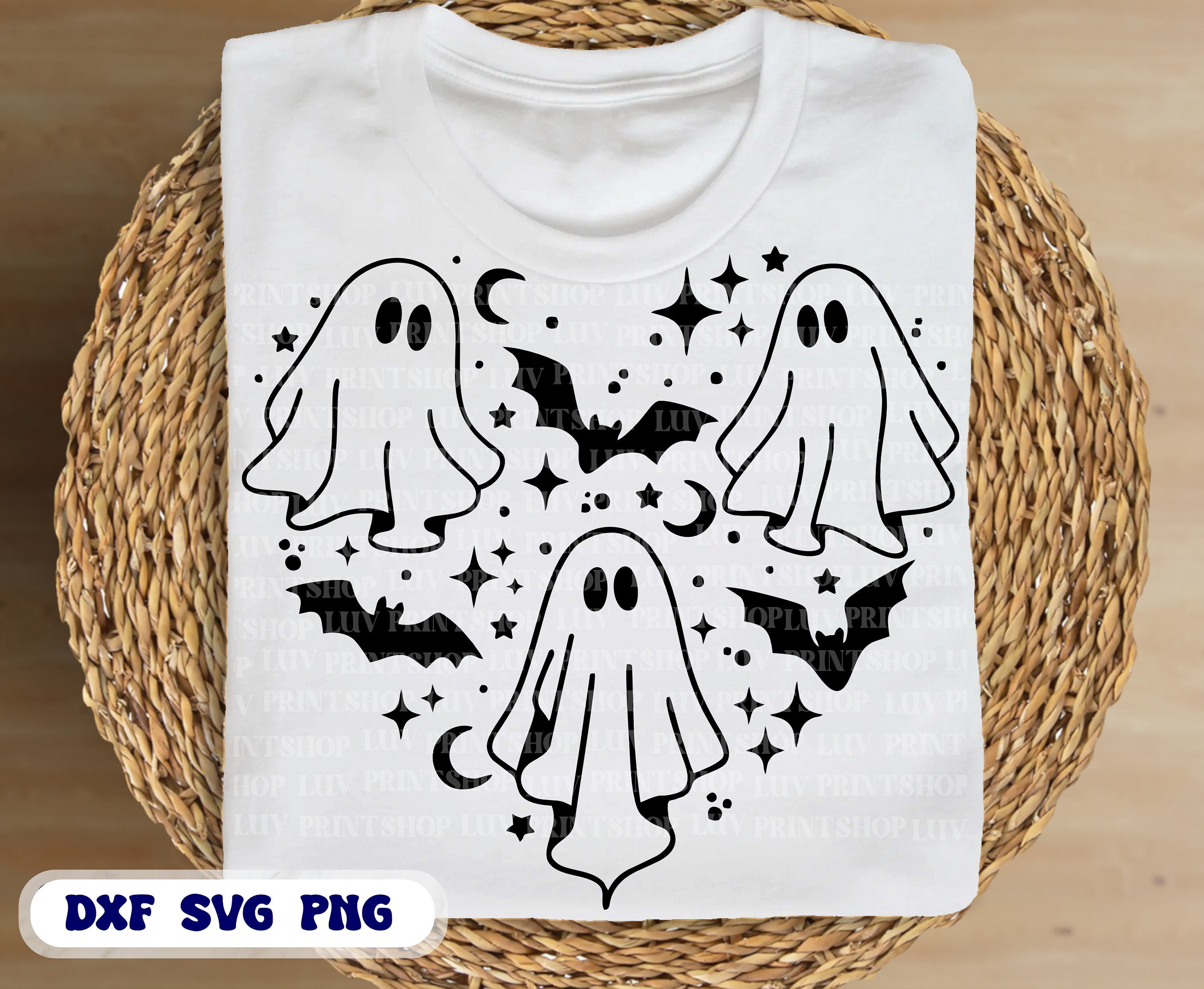 Ghost Heart SVG, Halloween Svg, Spooky Season Svg, Ghost Clip Art, Boo ...