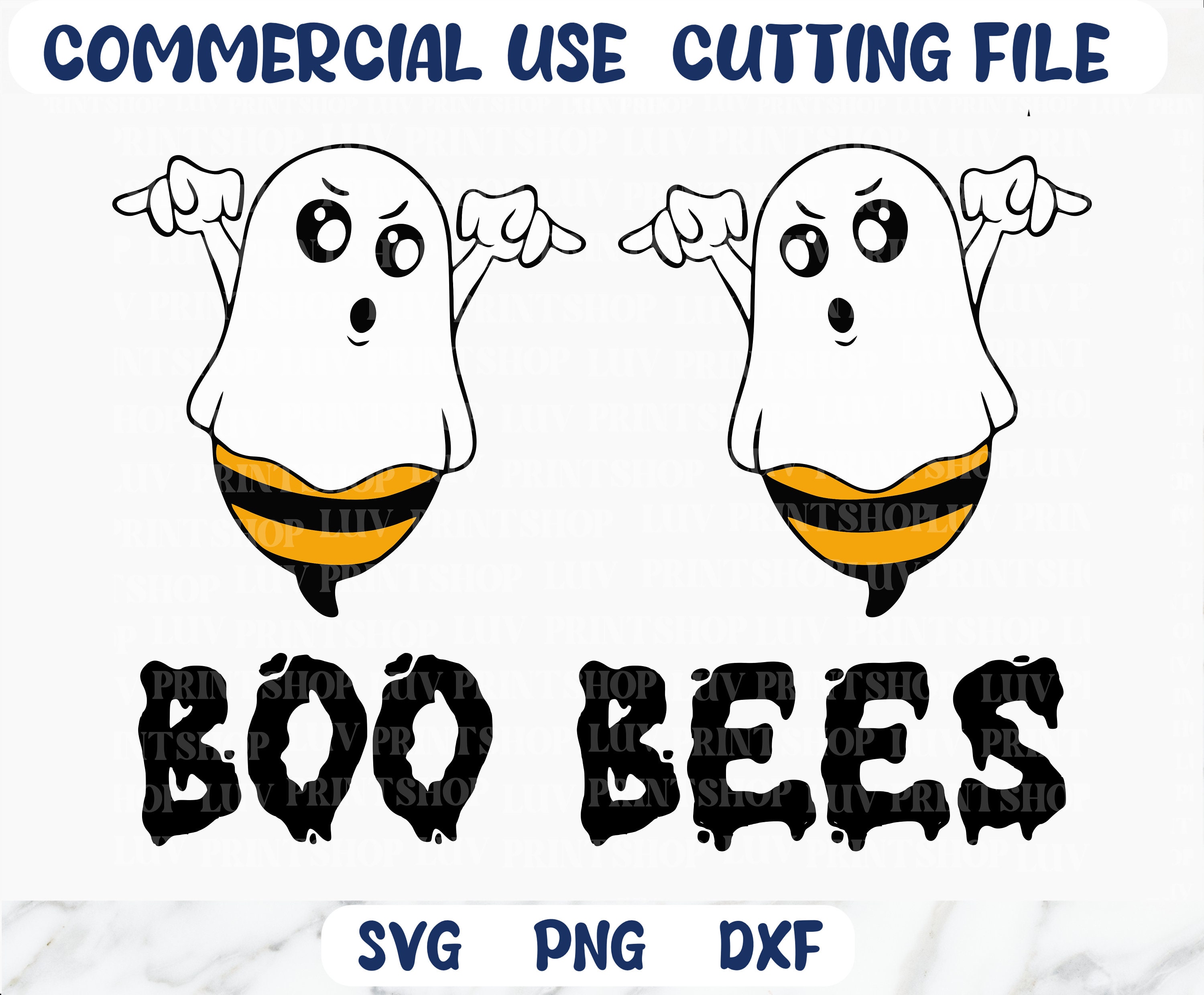 Boo Bees Svg Ghost Bee Svg Boo Svg Halloween Boo Bee's - Etsy