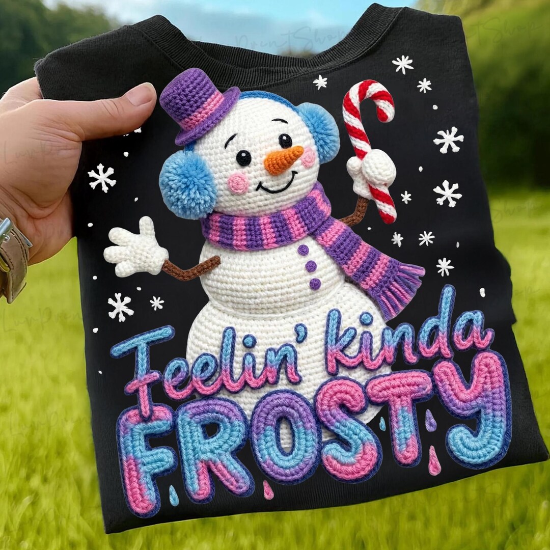 Feelin' a Little Frosty Png Sublimation Design Download, Merry ...
