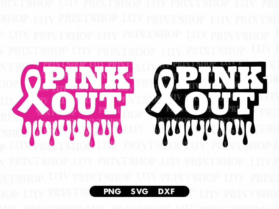 Pink Out Breast Cancer SVG, Pink Awareness Ribbon Svg,afro Svg ,cancer ...