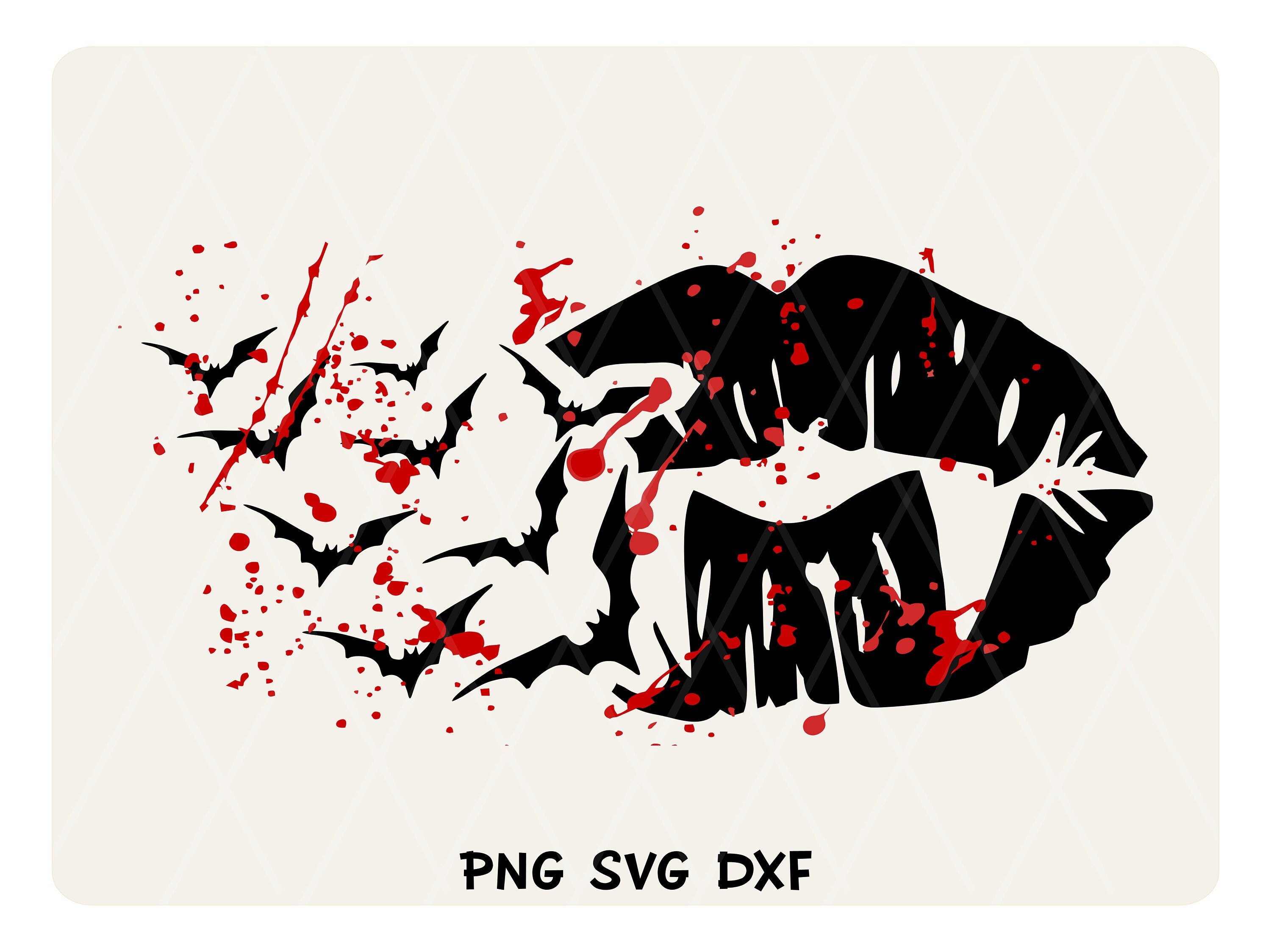 Bats Lips Svg, Lips Svg Png, Bats SVG, Halloween Clipart, Flying Bats ...