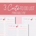 Pink to Do List, Task List, Daily Task List, Simple Check List, Cute ...
