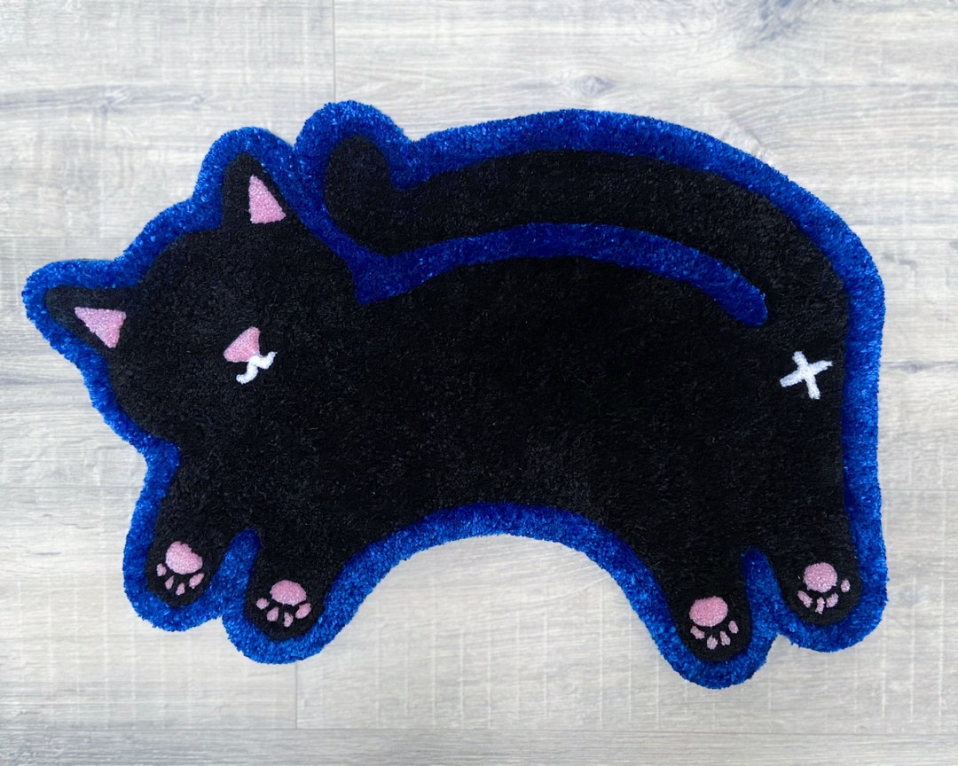 Custom Tufted Cat Rug - Handmade Custom Cat Rug - Etsy