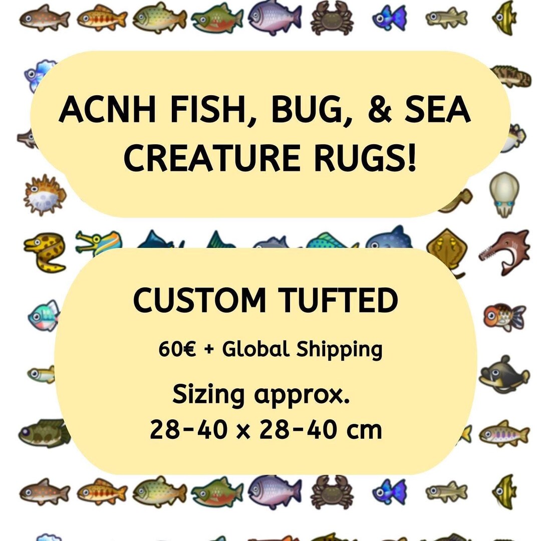 Custom Tufted ACNH Mini-rug - Etsy