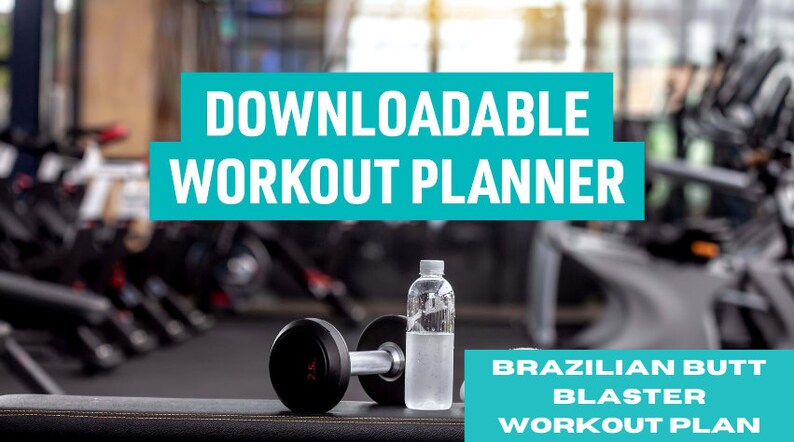 Brazilian Butt Blaster Workout Plan - Etsy