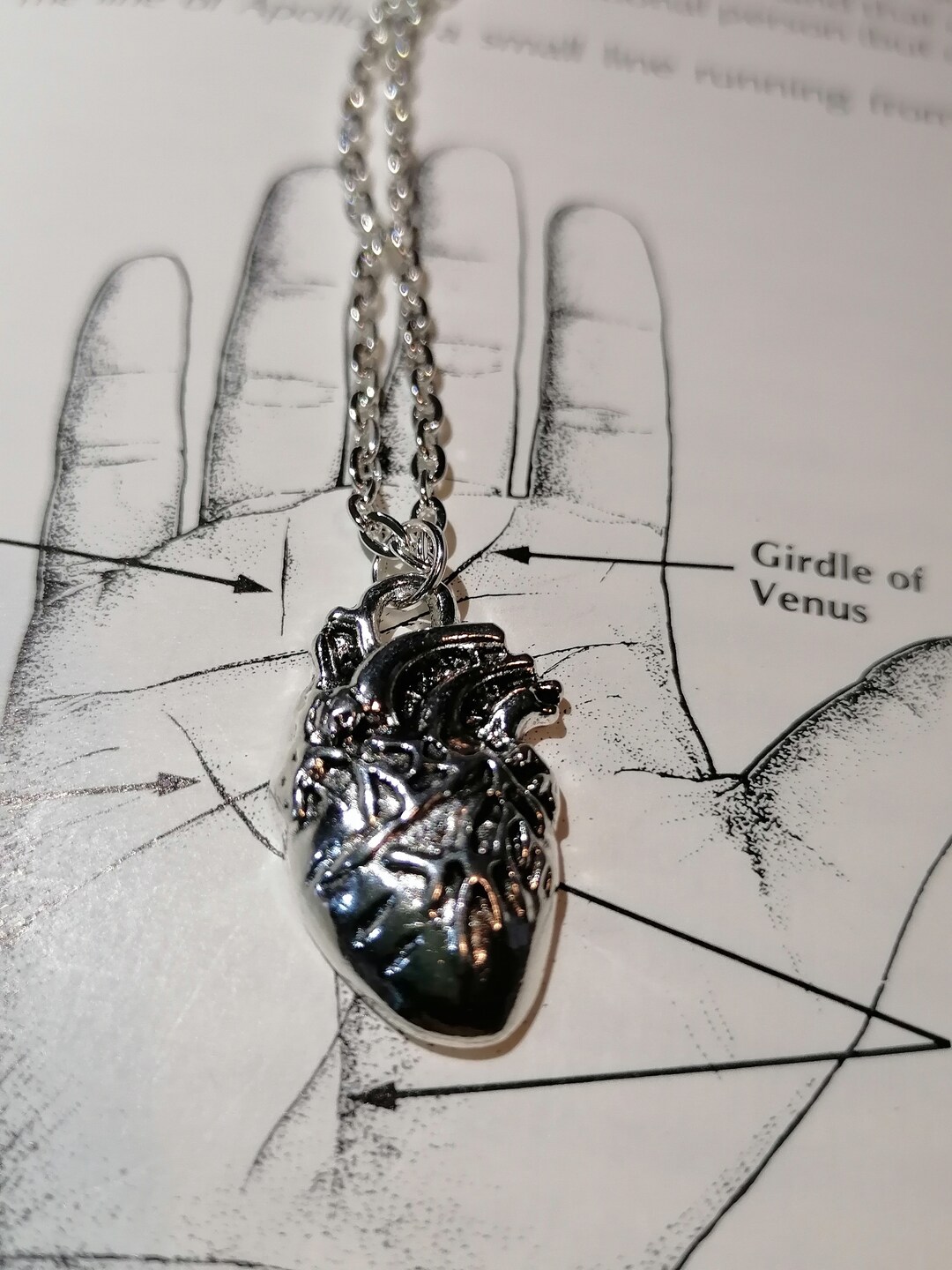 Gothic Human Heart Pendant - Etsy