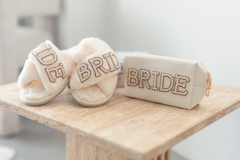 Customized Fluffy Slippers Bachelorette Party Personalized Gift for Her ...