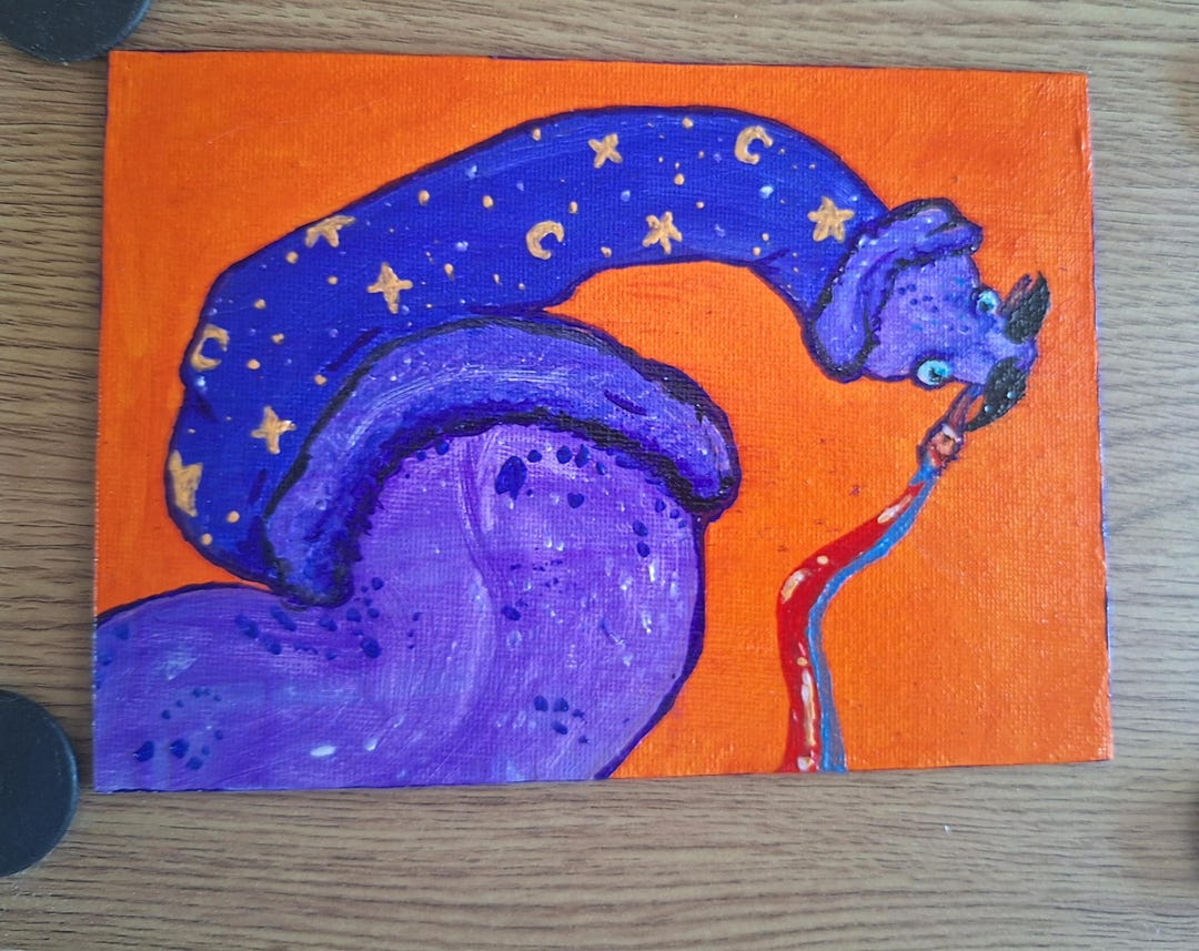 Snake Wall Art - Cute Animal Wall Art - Handmade - Snake Painting - Etsy