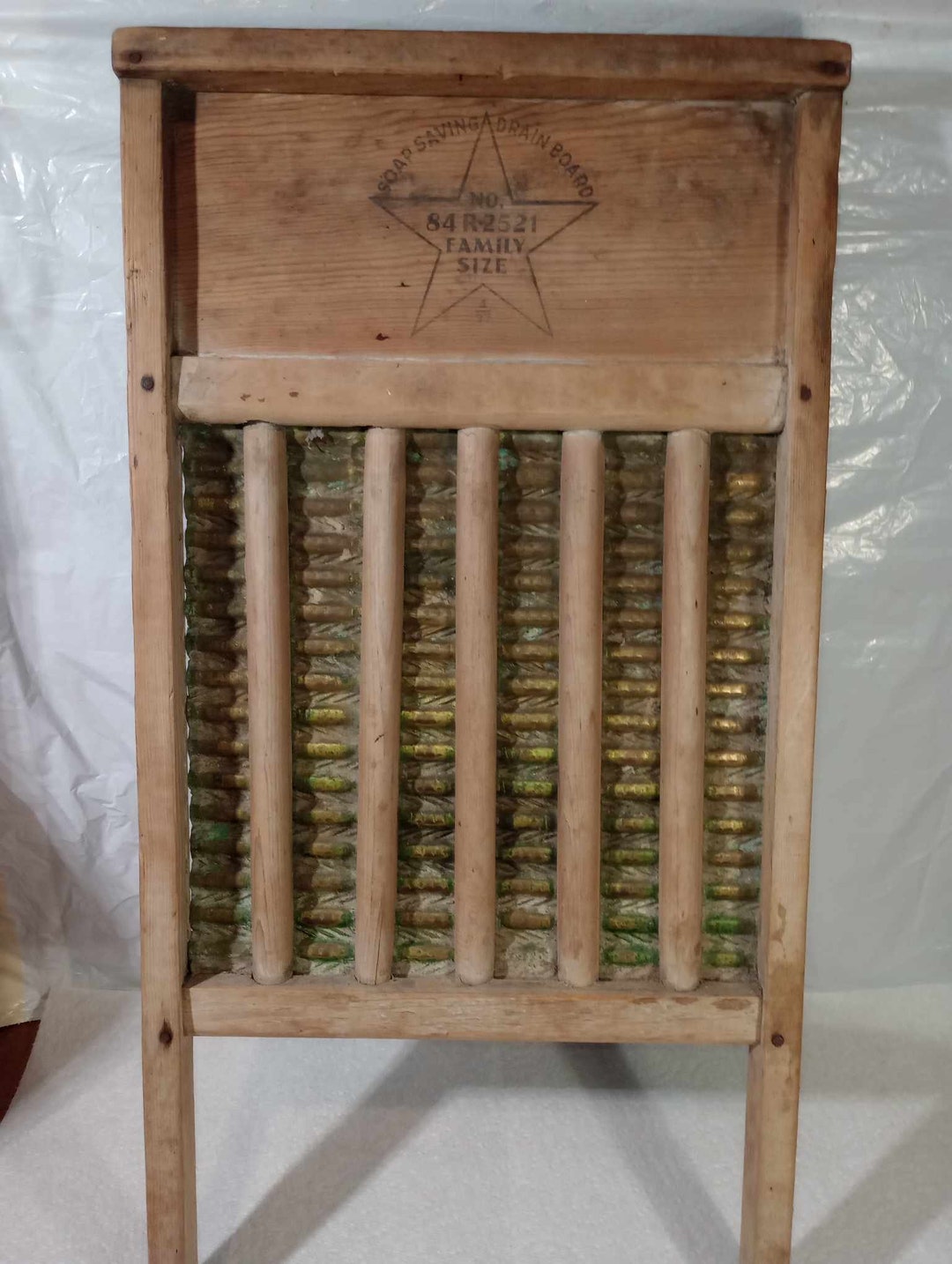 Vintage Brass Washboard Number 84 R-2521 Family Size - Etsy