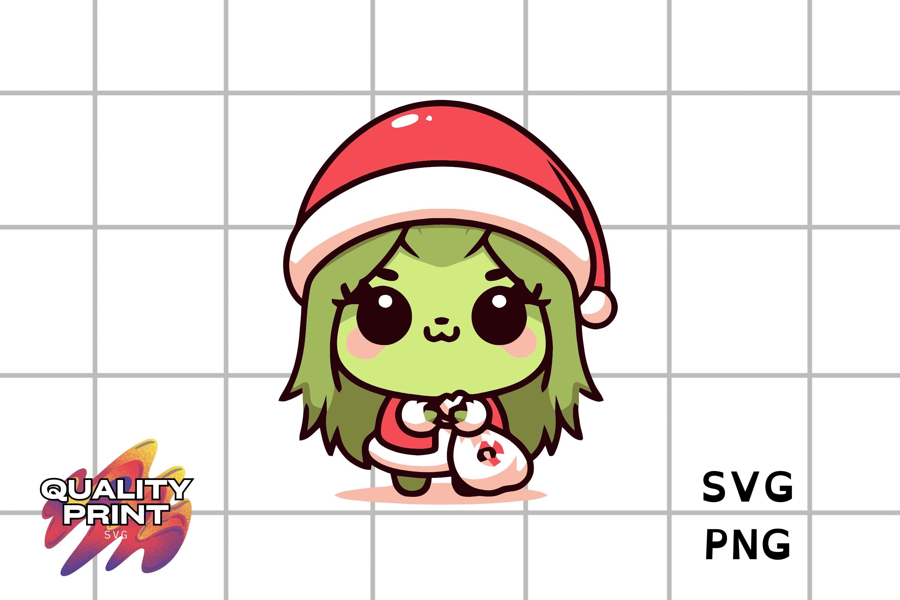 Cute Grinch Girl SVG I Christmas Grinch Face SVG I Grinch PNG - Etsy