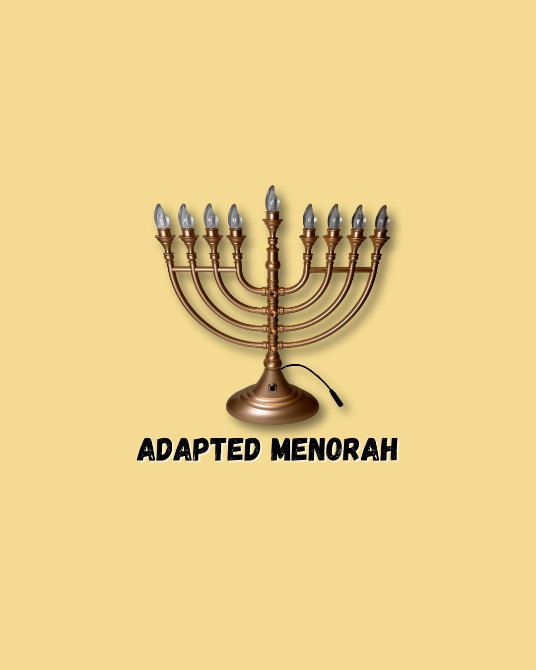 Switch-adapted LED Menorah for Kids With Special Needs | Accessible ...