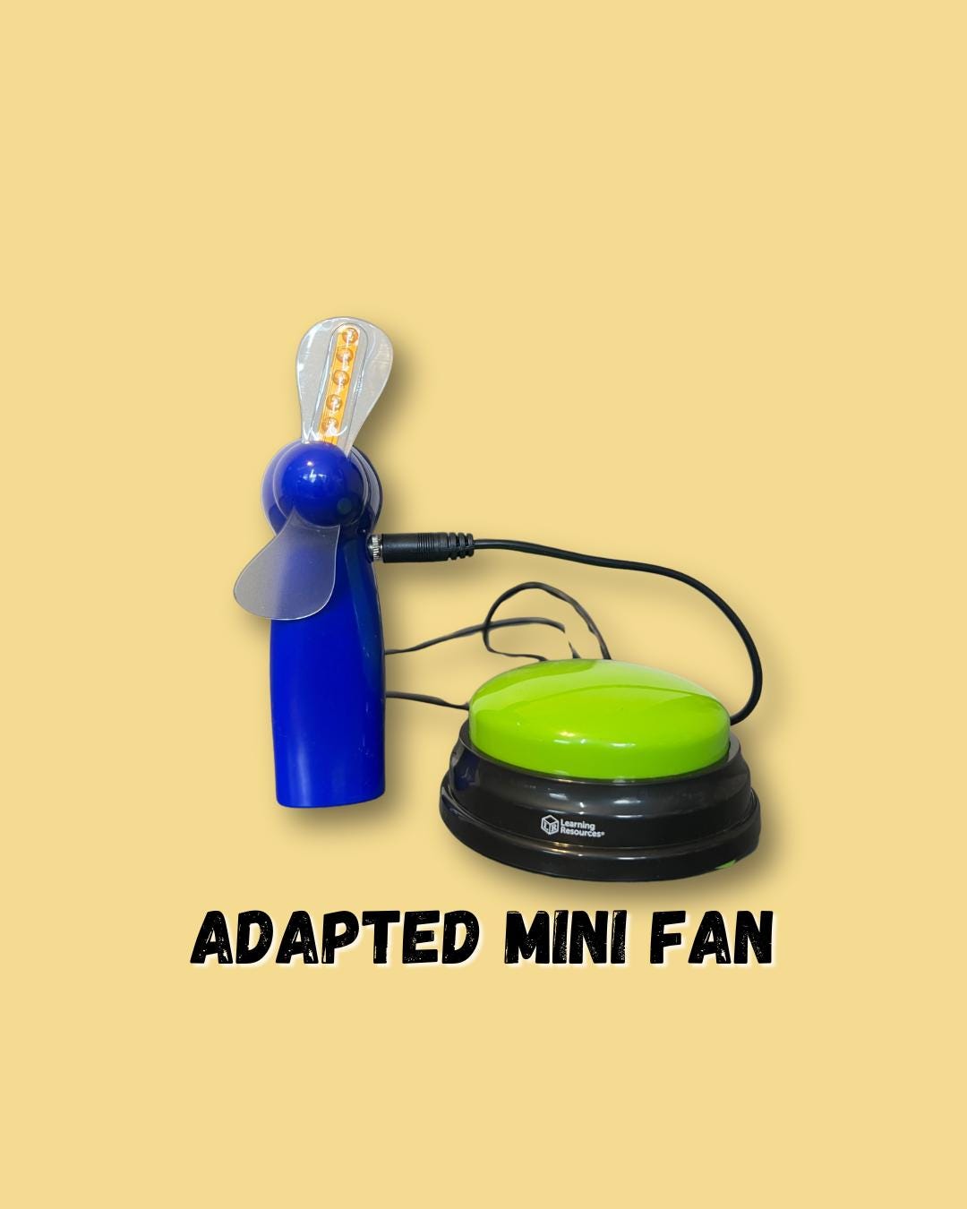 Adapted LED Mini Fan With Switch Button Compatibility – for Kids With ...