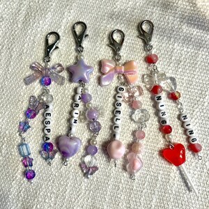 Handmade Customizable Beaded Kpop Keychain - Etsy