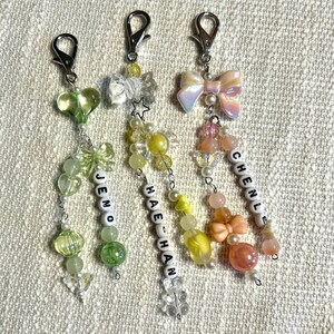 Handmade Customizable Beaded Kpop Keychain - Etsy