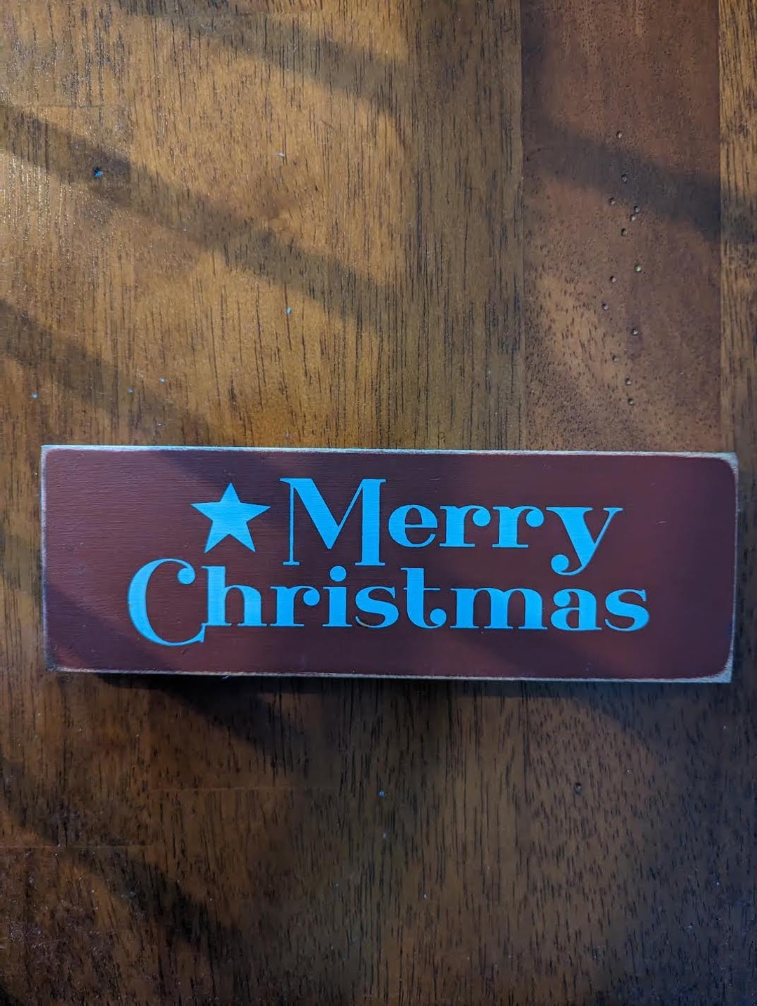Vintage Wooden Merry Christmas Sign - Etsy