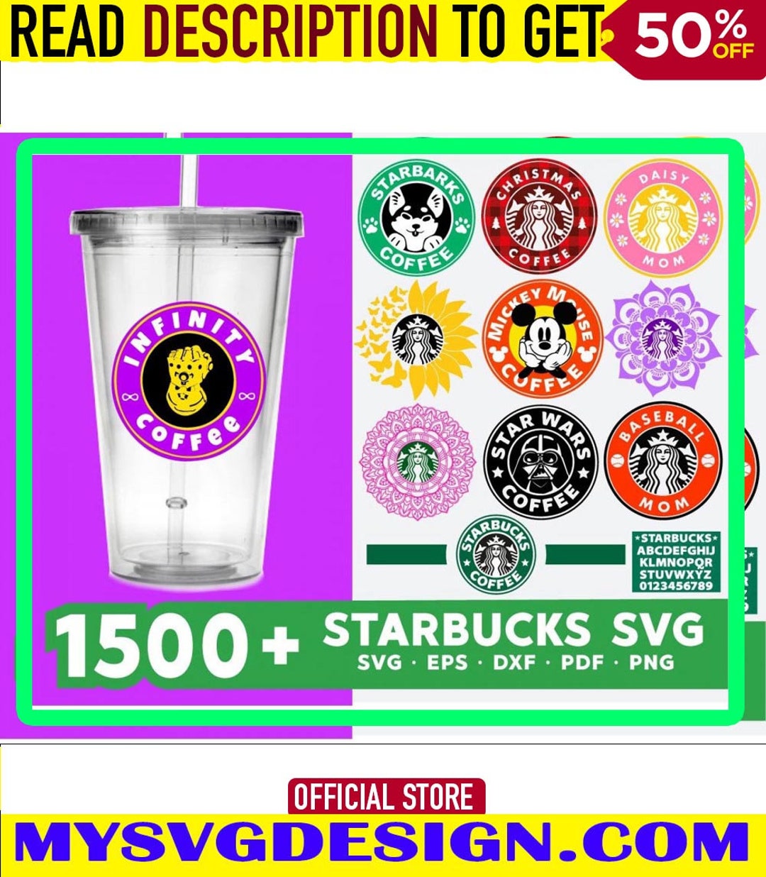 1500 Starbucks Svg Bundle /A - Etsy