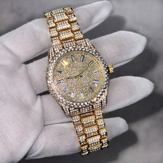Watch covered in diamonds store