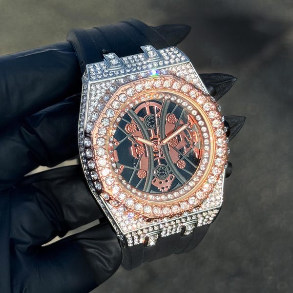 Iced Out Apple Watch Band - Etsy
