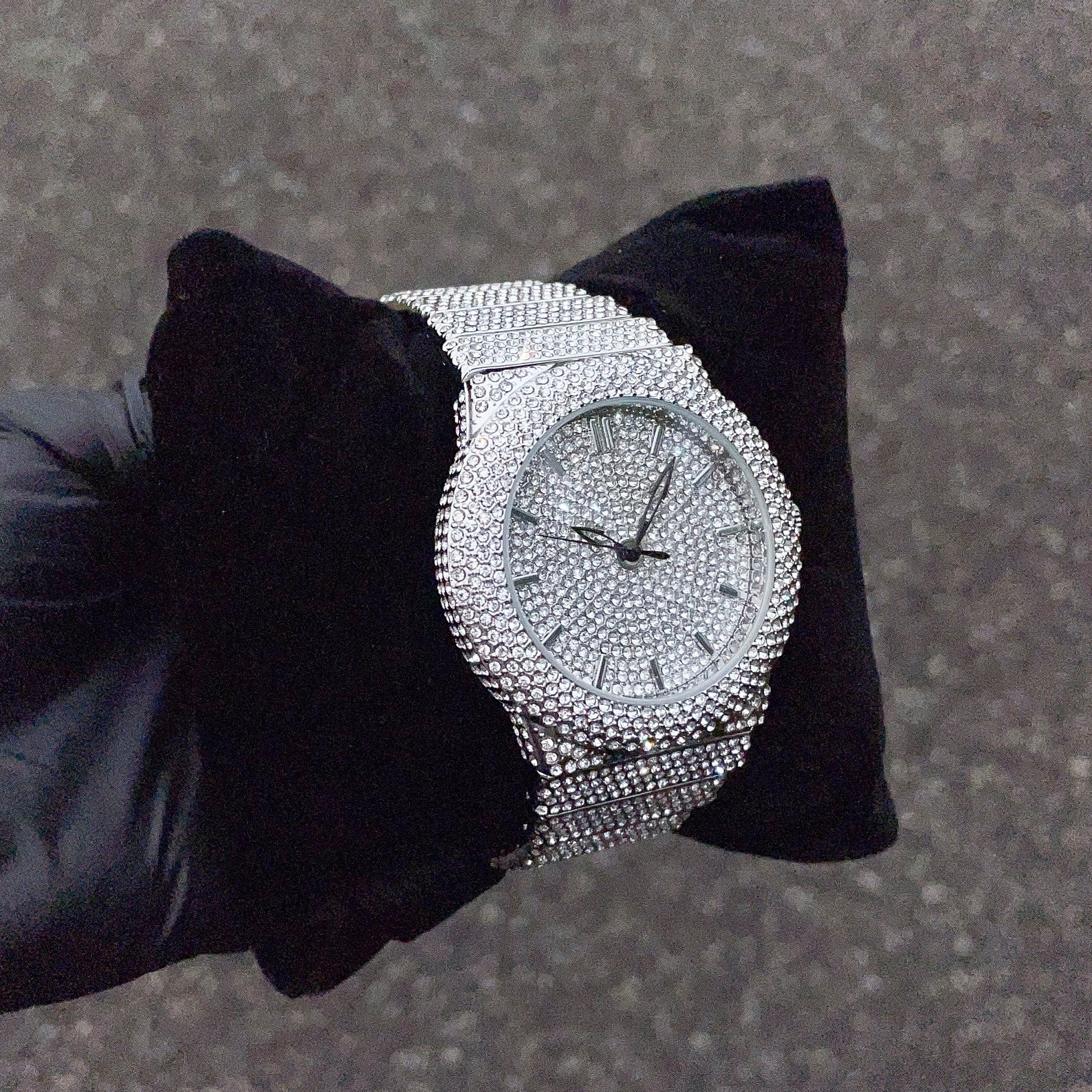 Men's 46mm Luxury Diamond Watch: End-to-end Fully Iced Out With ...