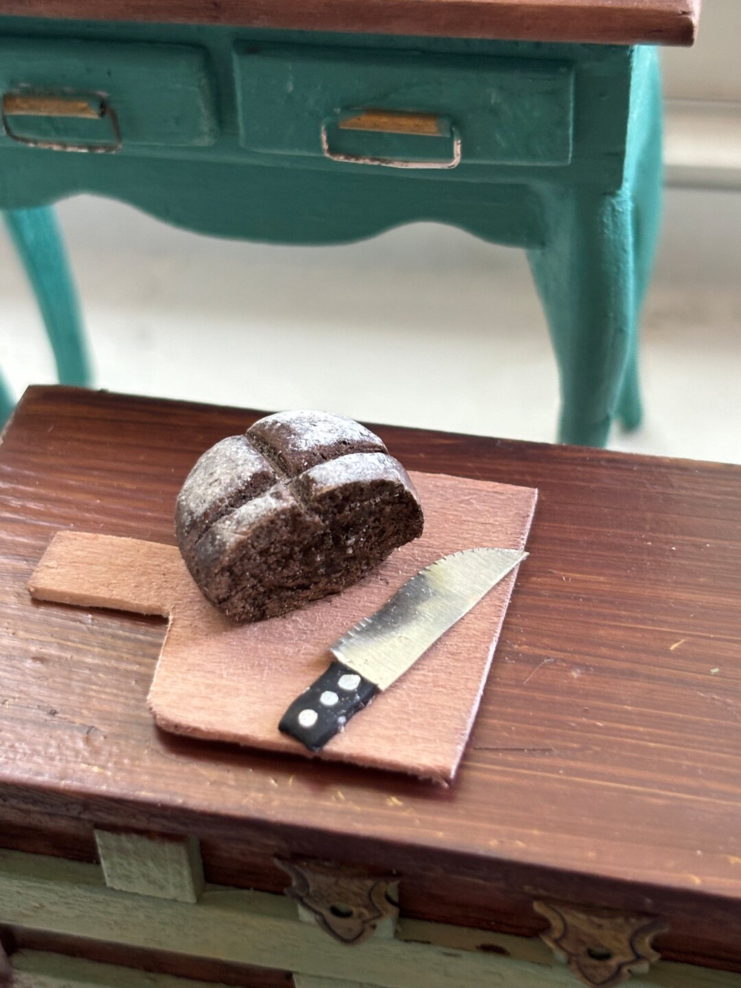 1:12 Scale Miniature Rye Bread Loaf, Mini Bread, Doll Food, Tiny Food ...