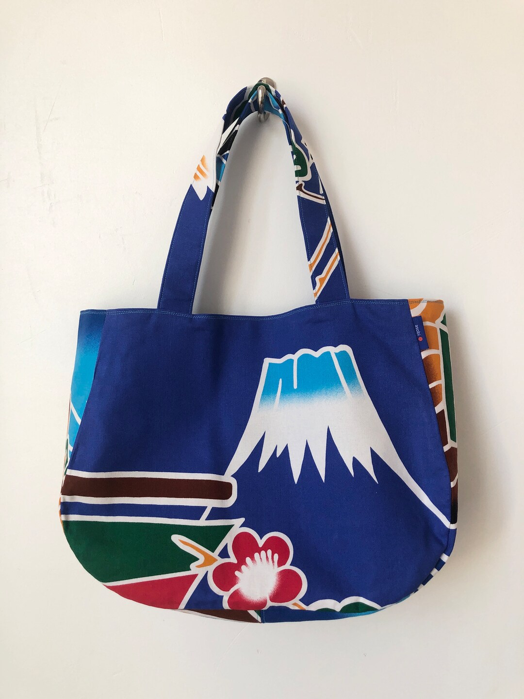 Fujisan/matsu Blue Tote Bag Mt.fuji Japan Eco Pin Nippon - Etsy