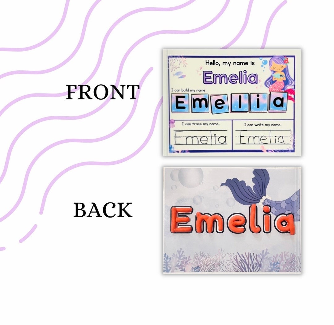 Personalized Name Tracing Mat, Kids Name Tracing Worksheet, Printable ...