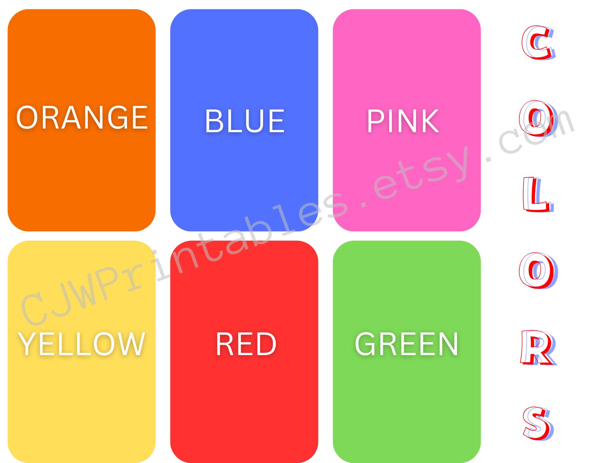 Printable Color Bundle for Teachers/students Download - Etsy