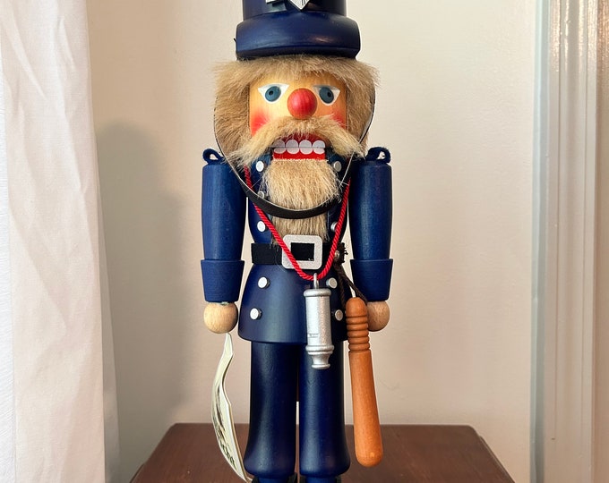 Christian Ulbricht Nutcracker “police Officer” Christmas Decor - Etsy