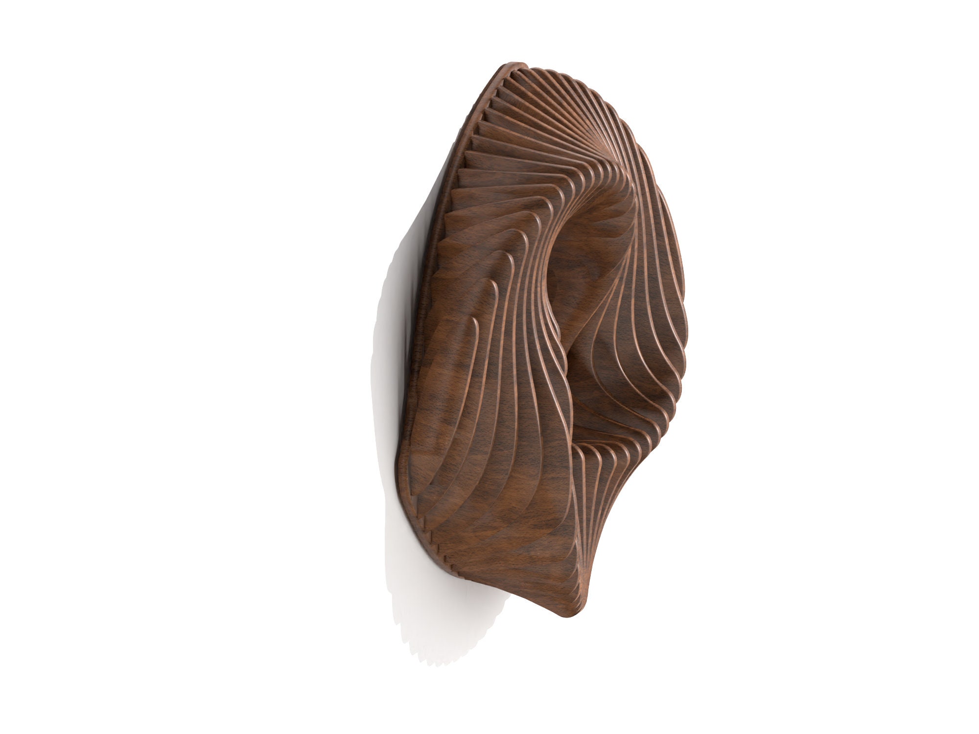 Mobius Parametric Triangular - Minimalist Wall Art Decor - Laser and ...