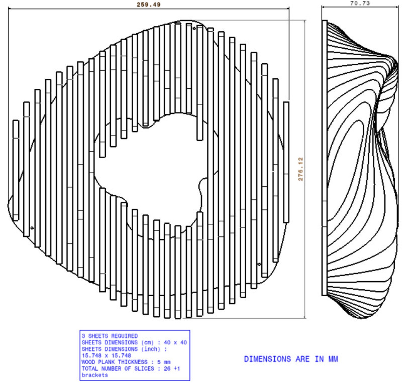 Mobius Parametric Triangular - Minimalist Wall Art Decor - Laser and ...
