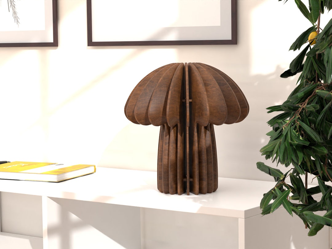 Parametric Mushroom - Minimalist Art Decor - Laser and CNC Cut Files ...
