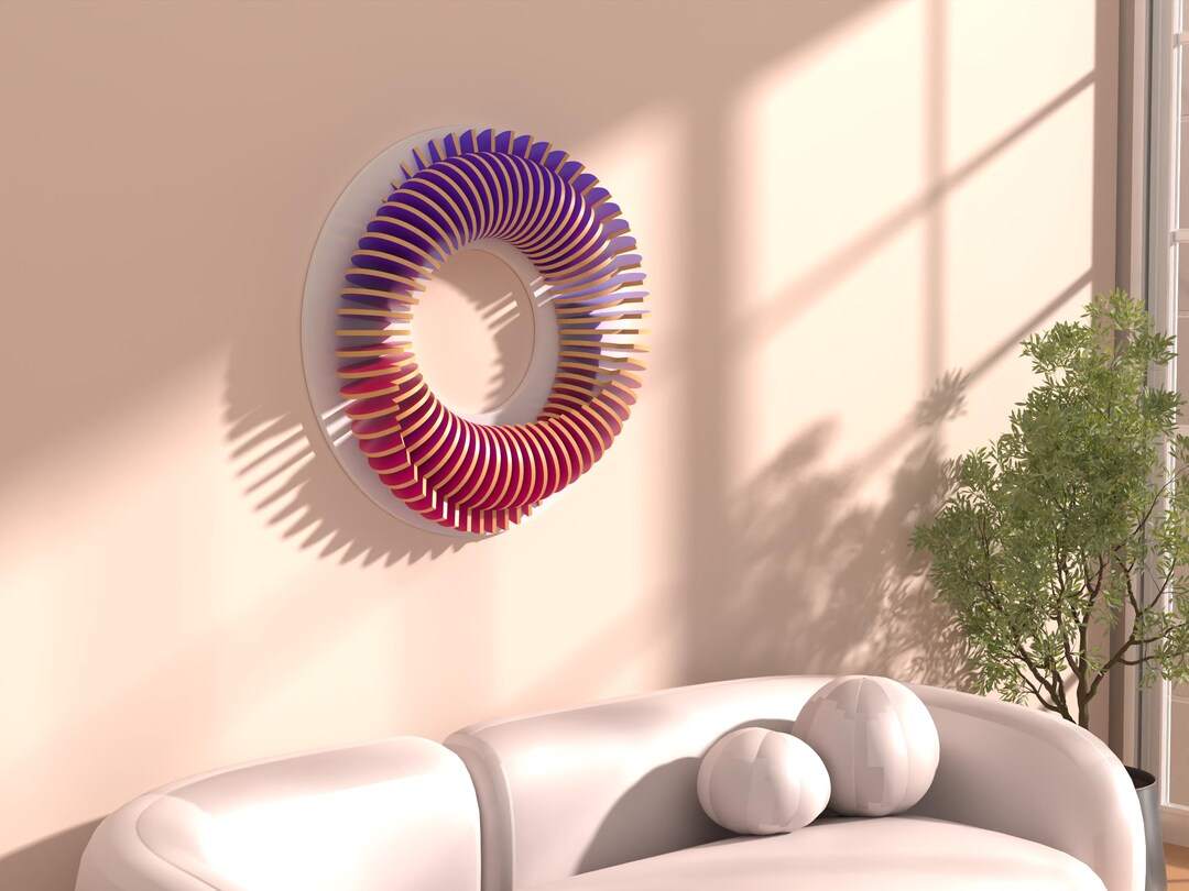 Parametric Wavy Mobius - 5 of 16 Serie - Wall Decoration Manufacturing ...