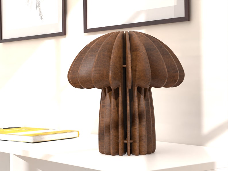 Parametric Mushroom - Minimalist Art Decor - Laser and CNC Cut Files ...