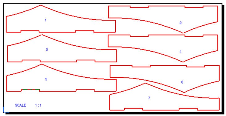 Parametric Wall Art Decor Minimalist Spline Size M DIY Cutout Digital ...