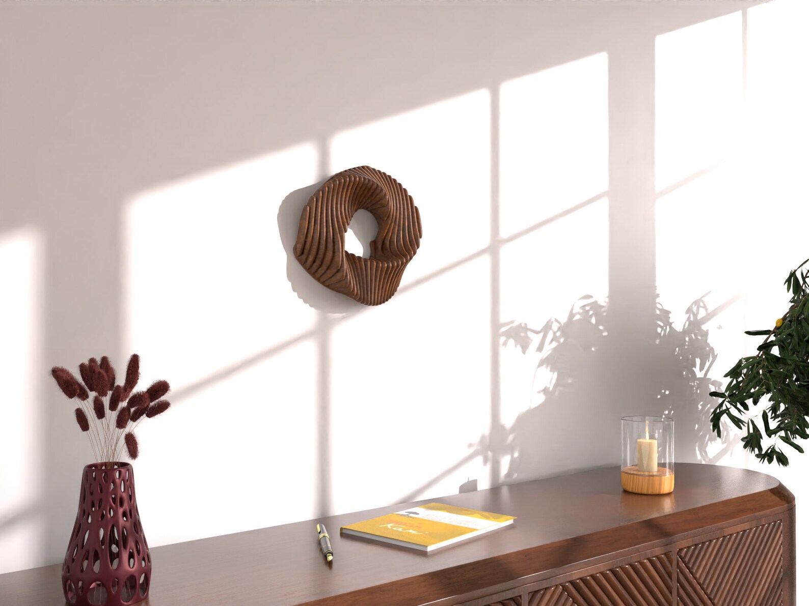 Mobius Parametric Triangular - Minimalist Wall Art Decor - Laser and ...