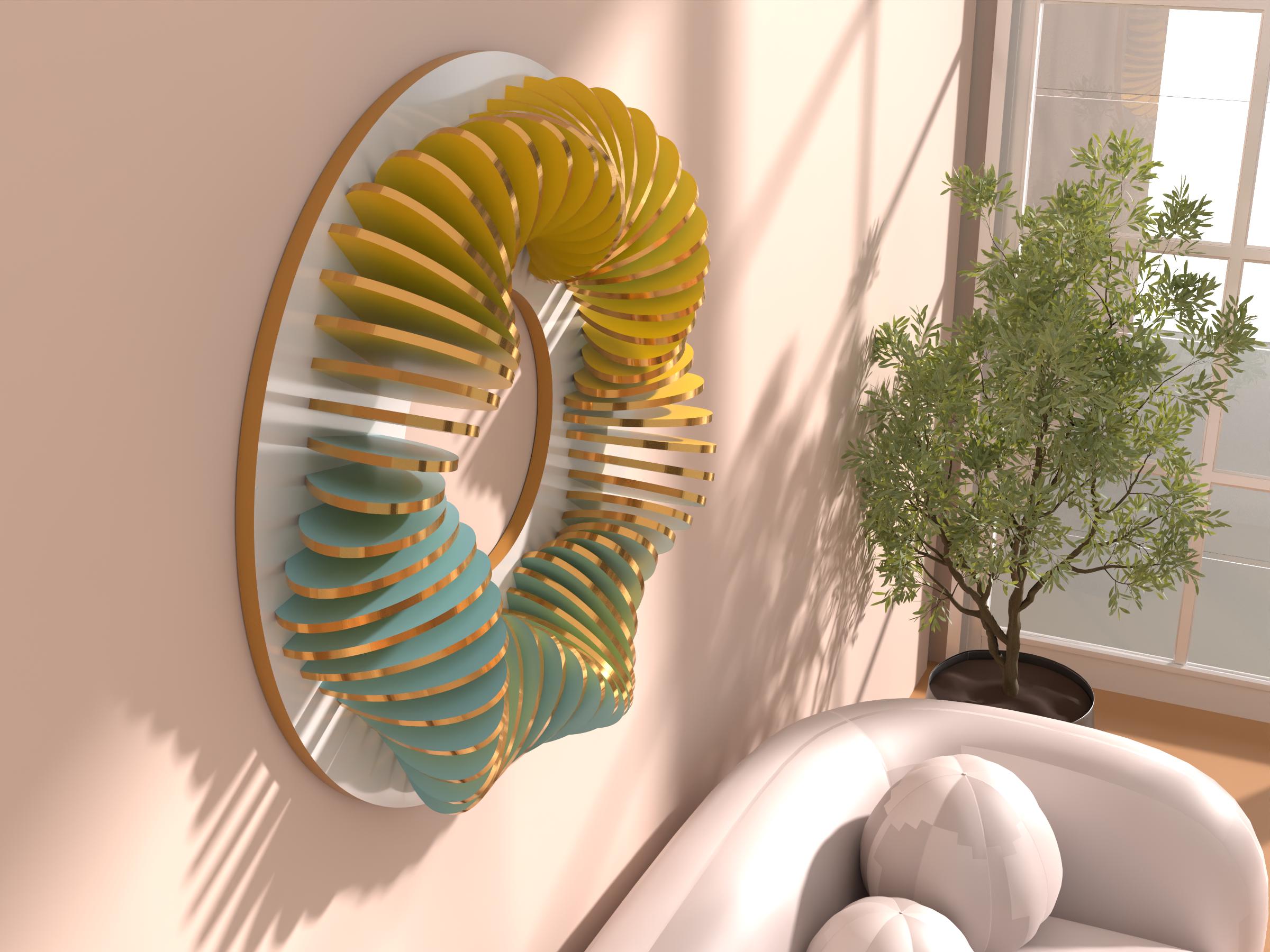 Parametric Wavy Mobius - 16 of 16 Serie - Wall Decoration Manufacturing Plans for CNC and Laser ...