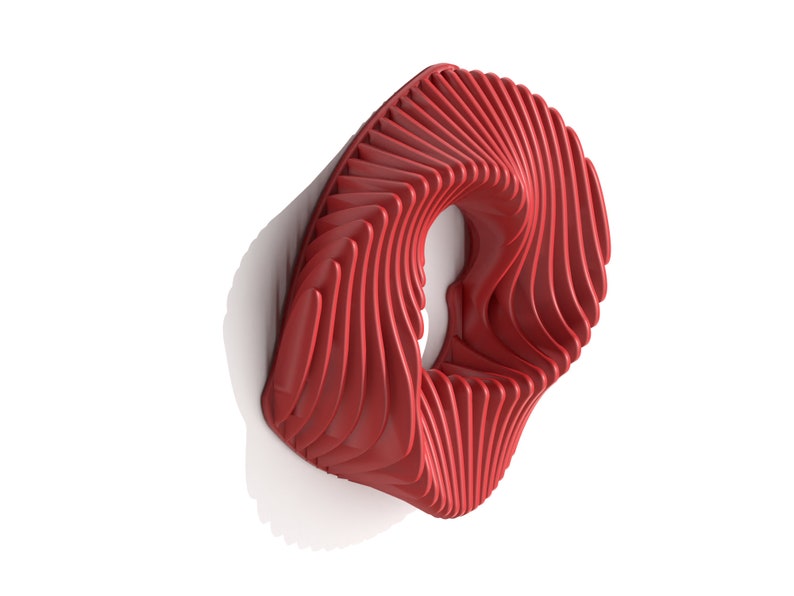Mobius Parametric Triangular - Minimalist Wall Art Decor - Laser and ...