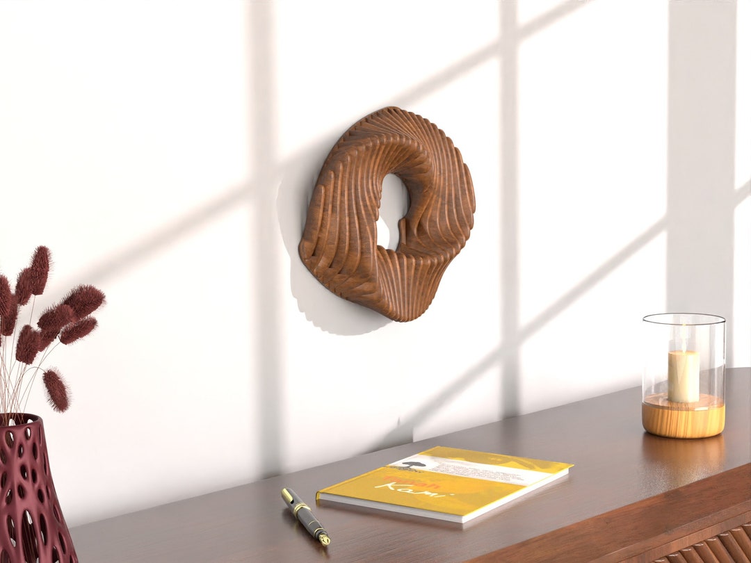 Mobius Parametric Triangular - Minimalist Wall Art Decor - Laser and ...