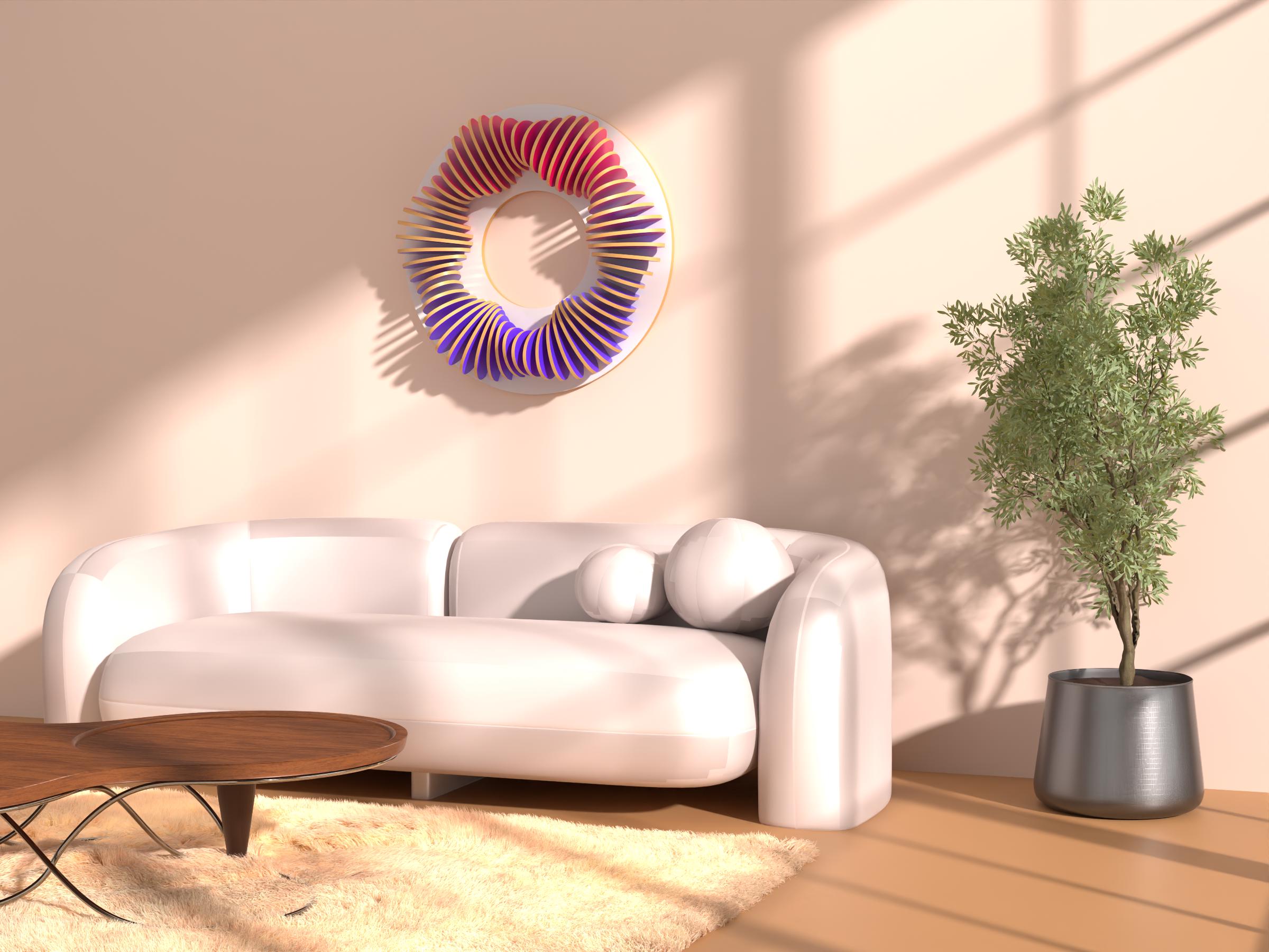 Parametric Wavy Mobius - 16 of 16 Serie - Wall Decoration Manufacturing Plans for CNC and Laser ...