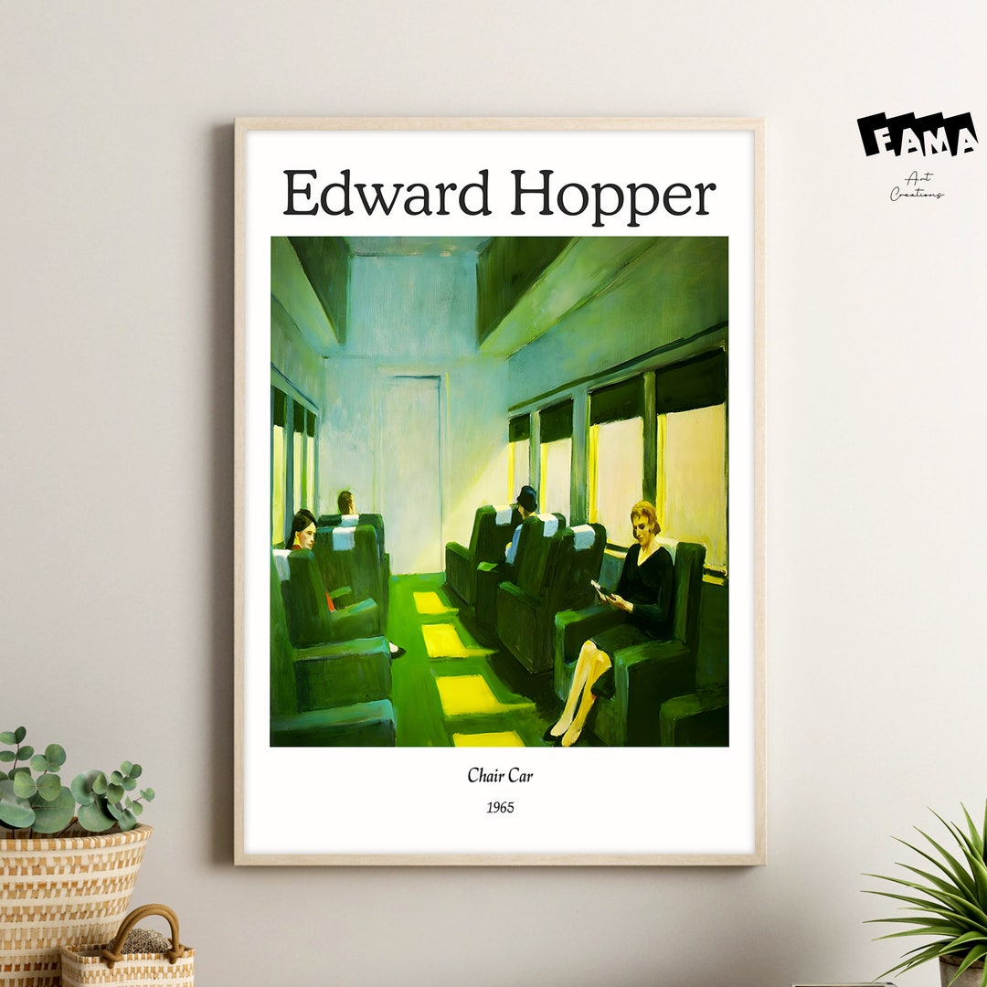 Edward Hopper Chair Car 1965 Hopper Poster Home Wall Art - Etsy