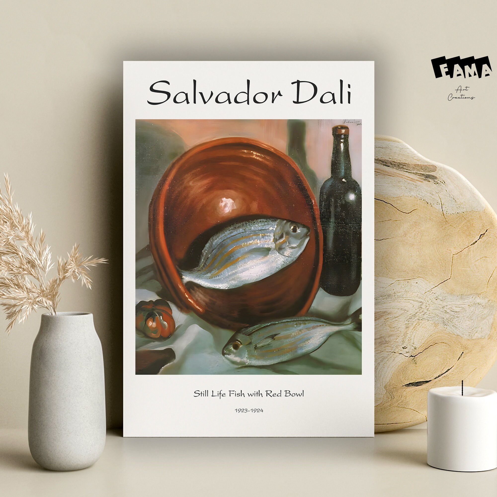 Salvador Dali, Still Life Fish With Red Bowl, 1923-1924, Dali Exhibiton ...