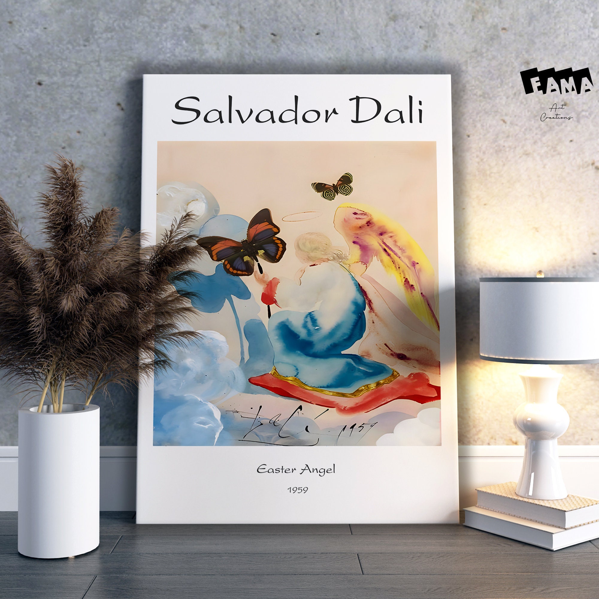 Salvador Dali Easter Angel 1959 Dali Exhibiton Poster - Etsy