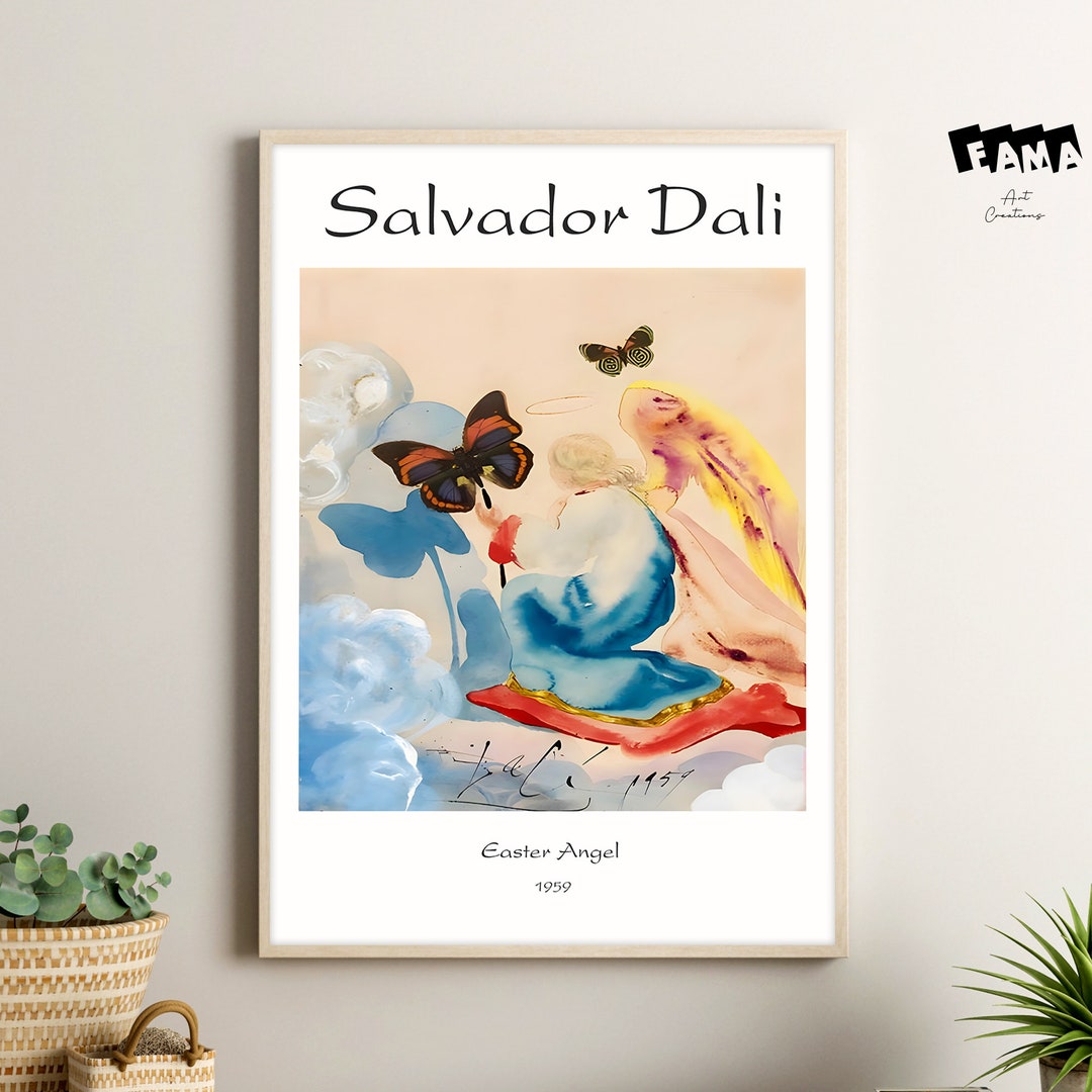 Salvador Dali Easter Angel 1959 Dali Exhibiton Poster - Etsy