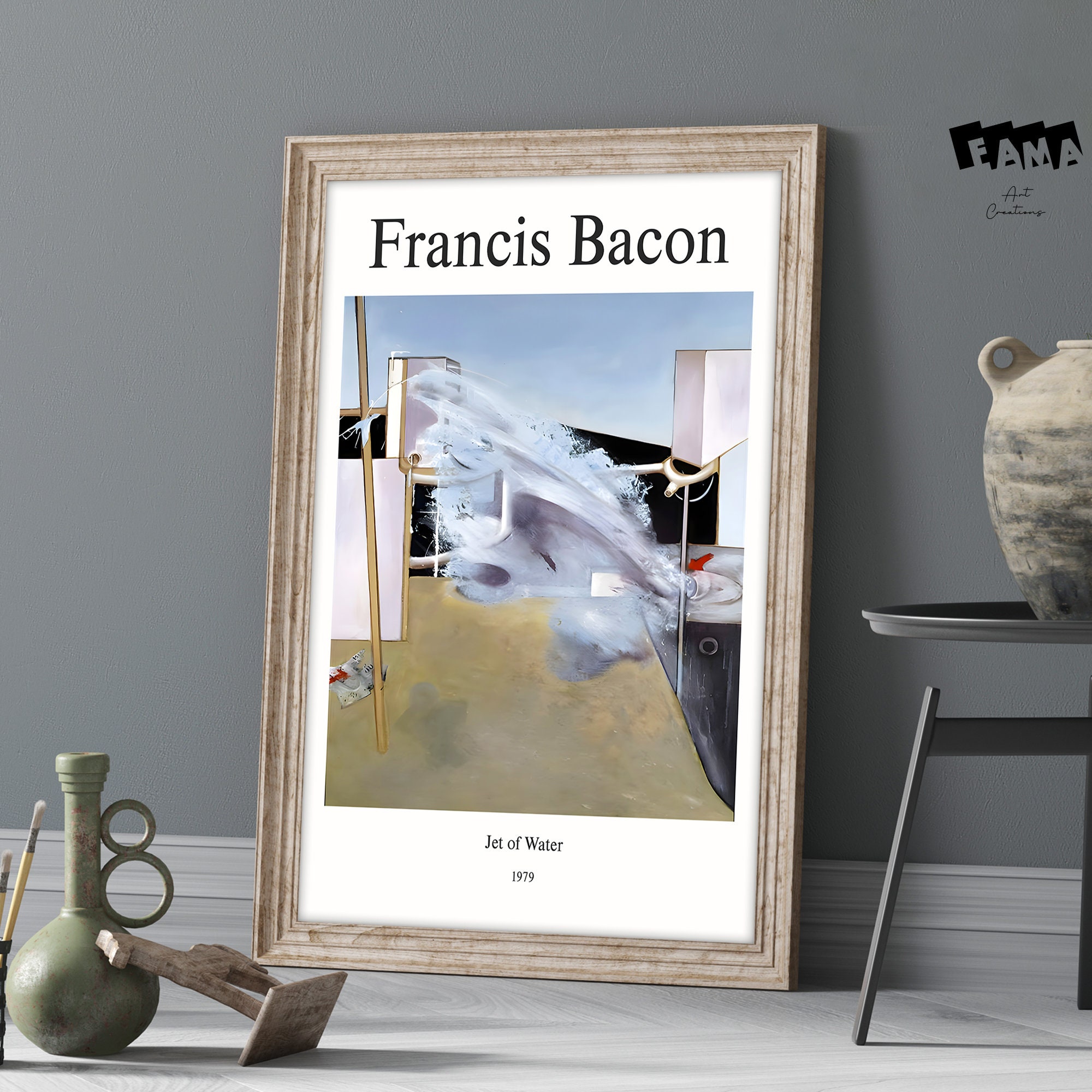 Francis Bacon Jet of Water 1979 Bacon Wall Art Portrait - Etsy